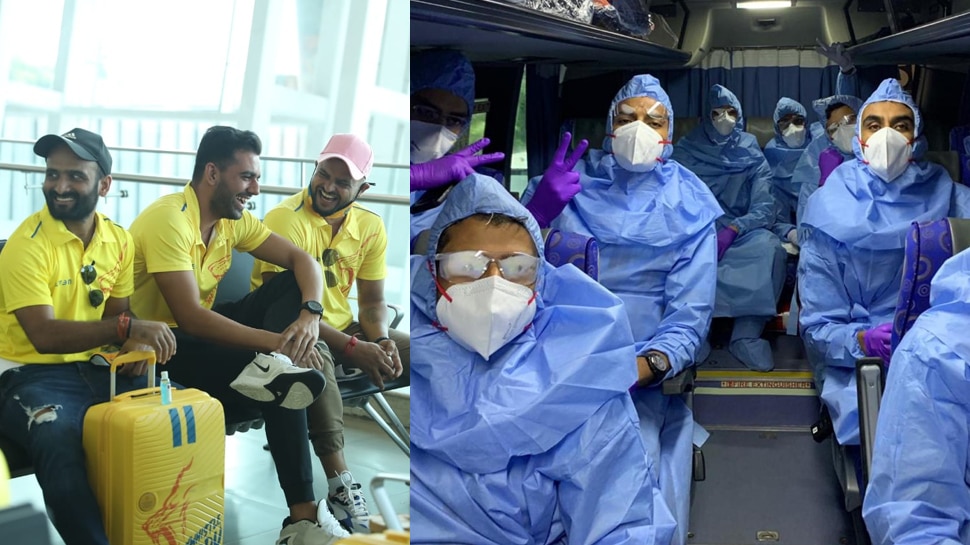 CSK Players Without Mask Photos Goes Viral | മറ്റുള്ളവര്‍ PPE കിറ്റില് ...
