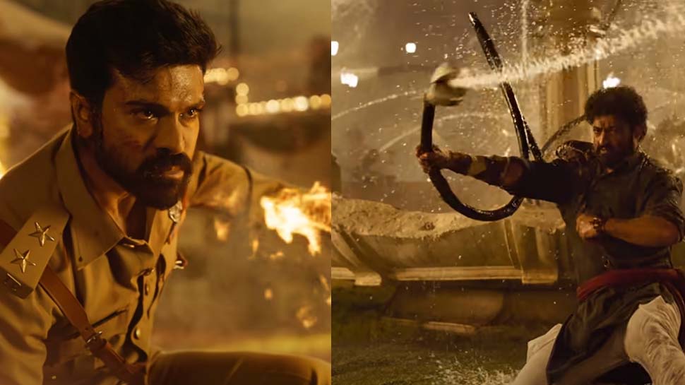 RRR movie glimpse video released rajamouli gives hope for his ...