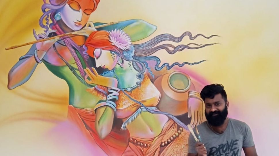 Colour painter and artist Ratheesh thaadikaran's life story ...