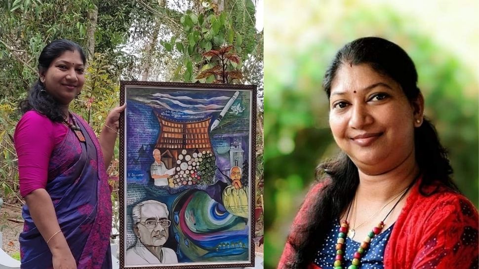 Artist Priya Manoj Life of a painter who rise in covid period | വ ...