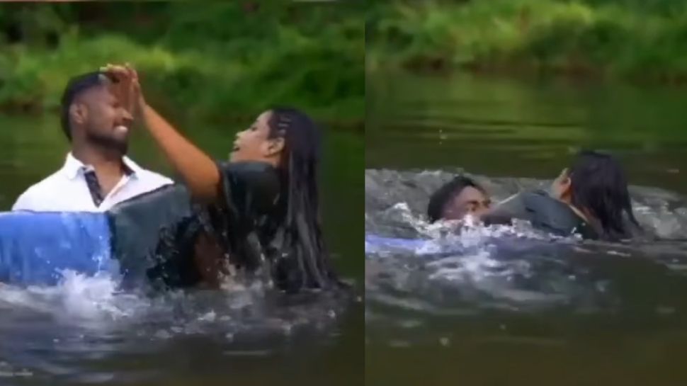 Viral Video Shocking couple drowning in the water while taking save the ...