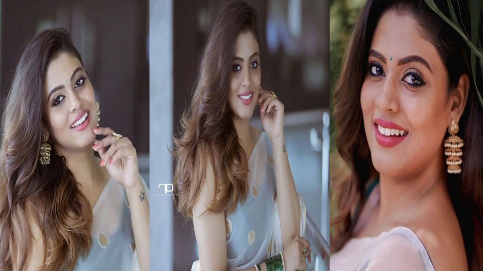 Actress Ineya stunning look in saree goes viral on social media l ...