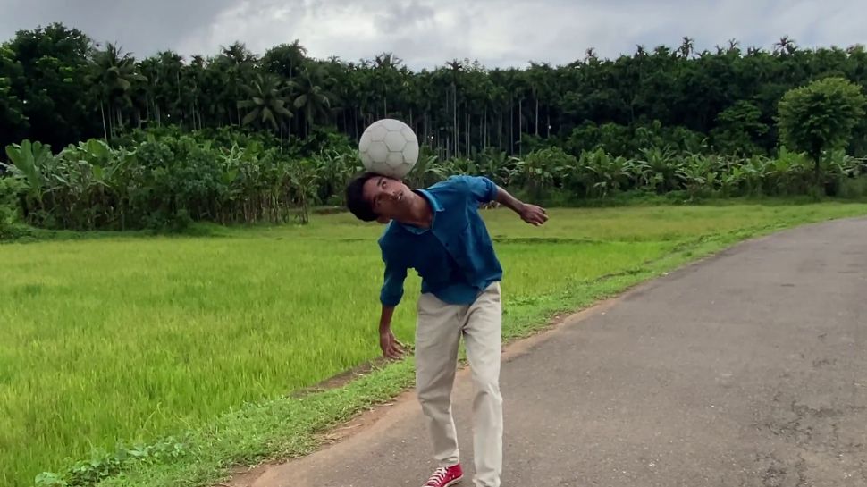 Football magic by malappuram native Riswan in freestyle football | കാ ...