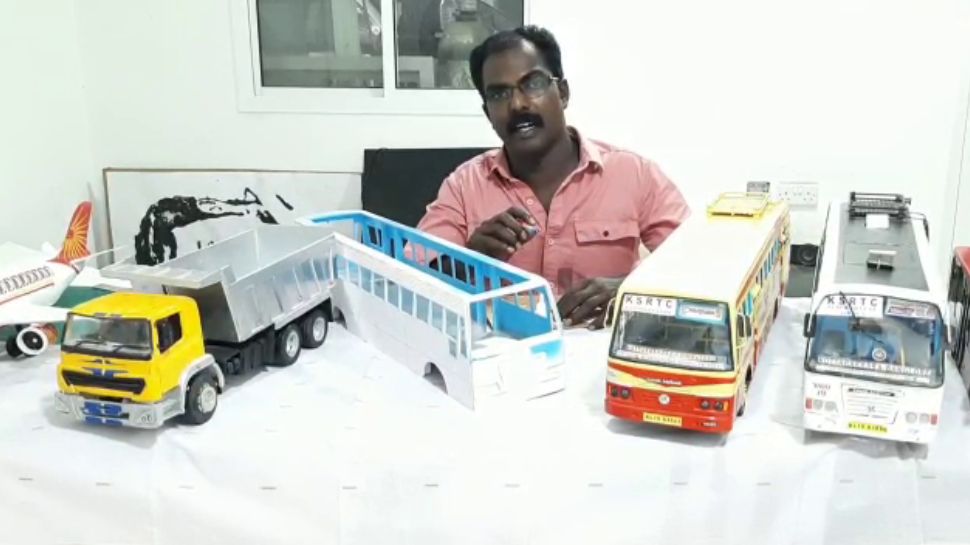 Fast passenger in Bahrain Miniature artist Sajeesh who make miniature ...