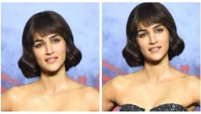 Super Sexy Kriti Sanon Look Hot And Sizzling In Black Thigh Slit Gown