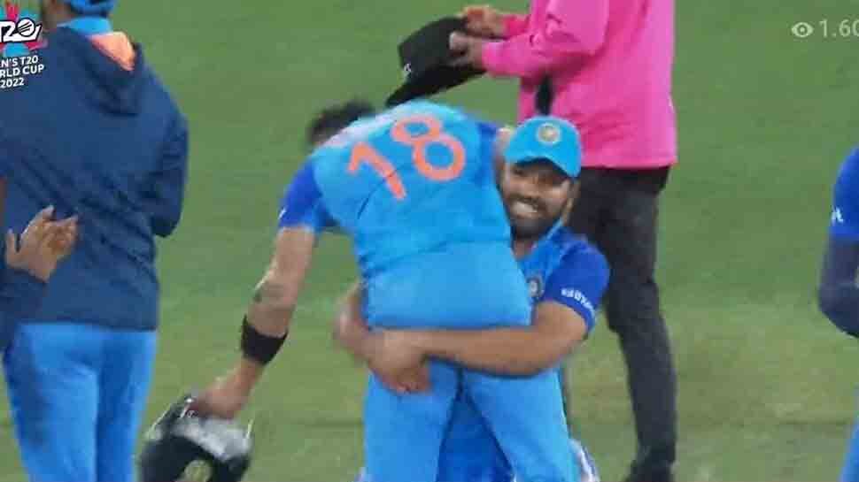 T20 World Cup 2022 Viral Video Rohit Sharma Pull Up Virat Kohli On His ...