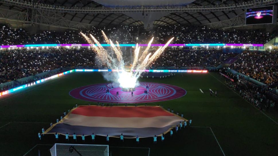 FIFA World Cup 2022 Al Janoub Stadium Pre Match Ceremony Ahead of ...