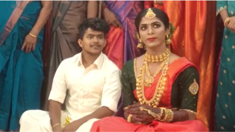 Transgender couples Praveen Nath and Rishana Aishu marry on Valentine's ...