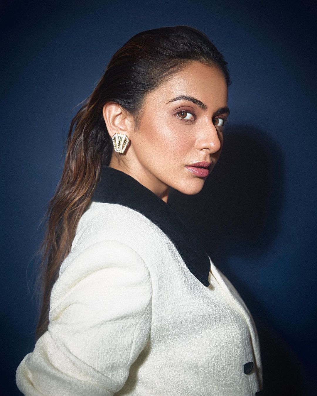 Rakul Preet Singh Stuns In Hot Ivory Tweed Blazer And Matching Shorts | Rakul Preet Singh ...