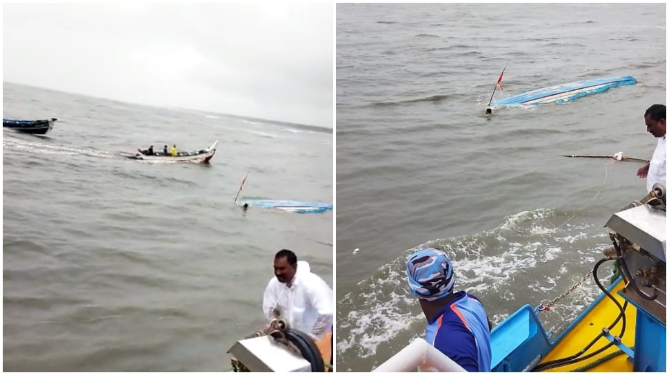 A boat and a small boat were involved in an accident in Thanoor ...