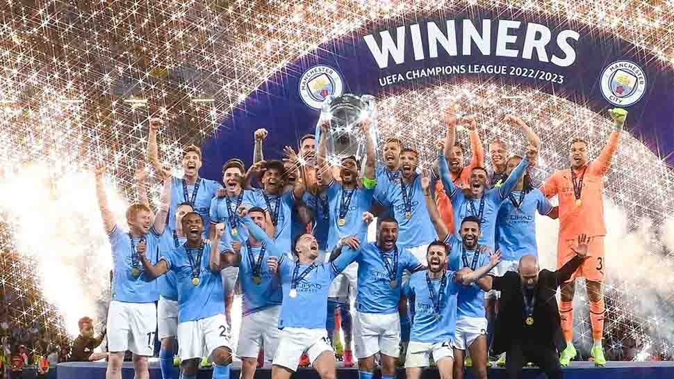 UEFA Champions League Final Manchester City Clinch First European Title ...