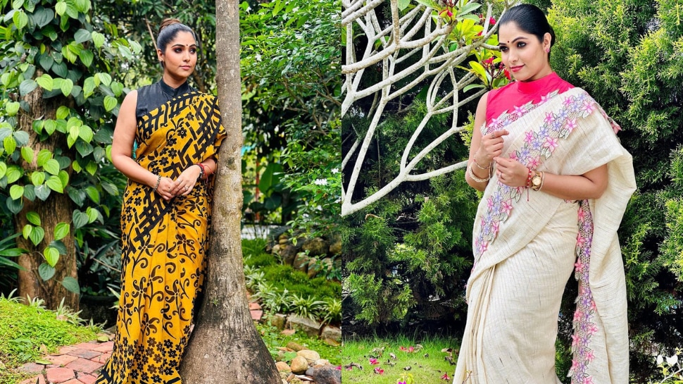 Actress Muktha|Muktha new photos getting viral|സാരിയിൽ ബോൾഡ് ലൂക്കുമായി ...