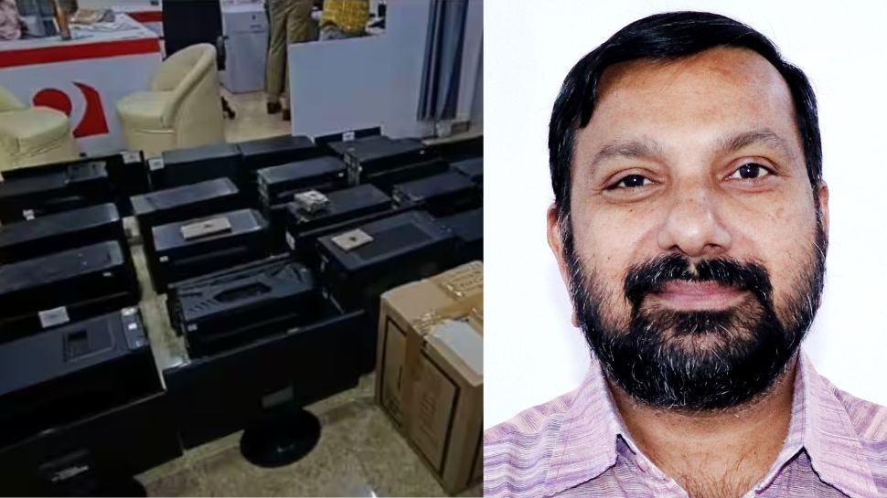 Police raided the Marunadan Malayali office in search of Shajan Skariaa, computers and cameras ...