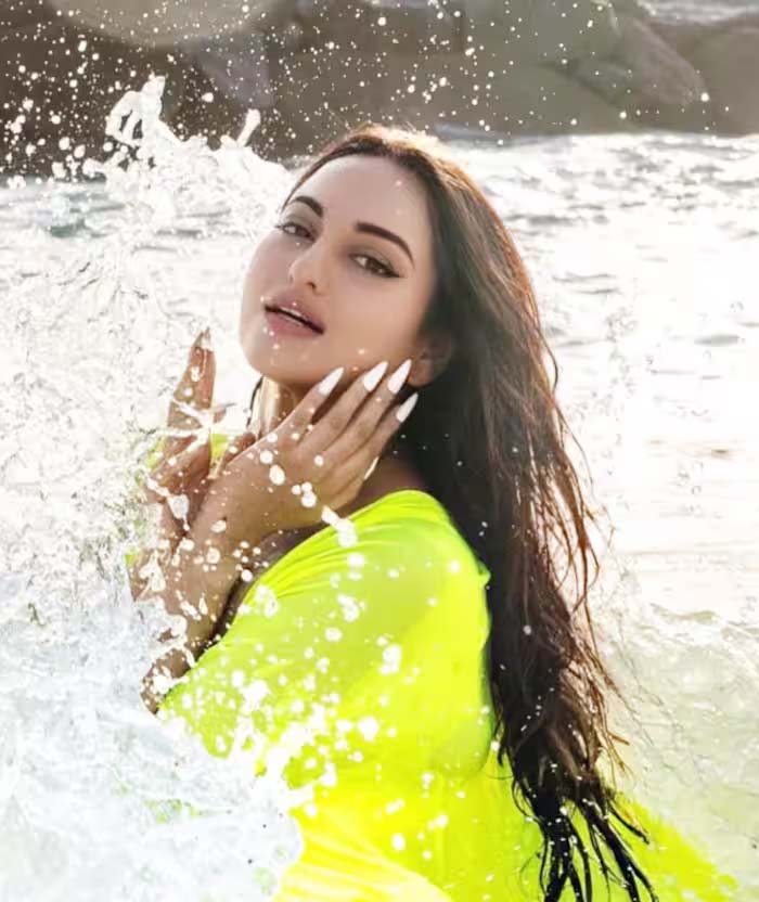 Sonakshi Sinha flaunts her sun-kissed body in a bold yellow swimsuit ...