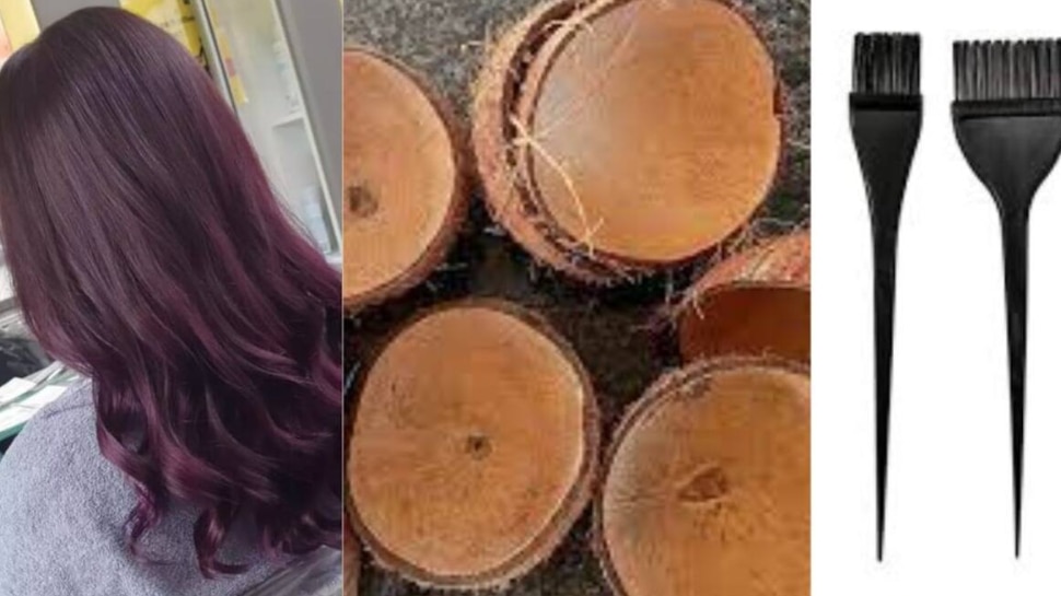 Natural Hair dye|How to make natural hair dye with coconut shell|നരച്ച ...
