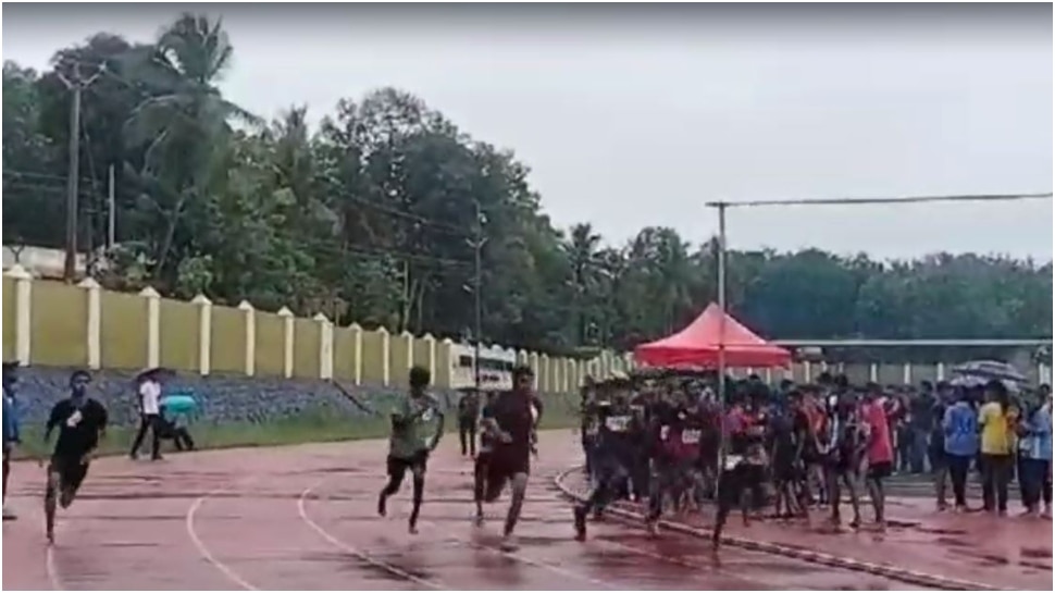 Kattakkada Sub District School Athlete Meet in heavy rain; Controversy ...