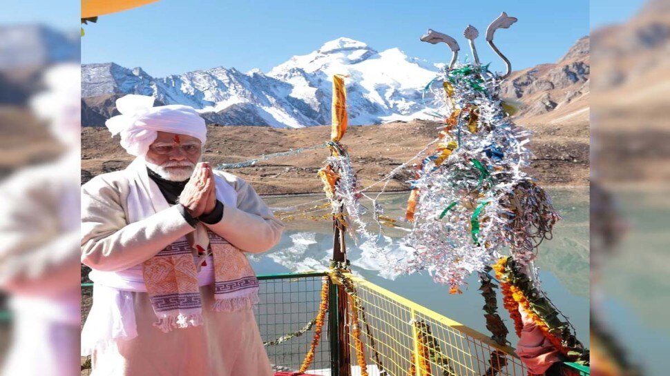 PM Modi performs puja at Parvati Kund in Pithoragarh, Uttarakhand | PM ... PM Modi performs puja at Parvati Kund in Pithoragarh, Uttarakhand | PM ...