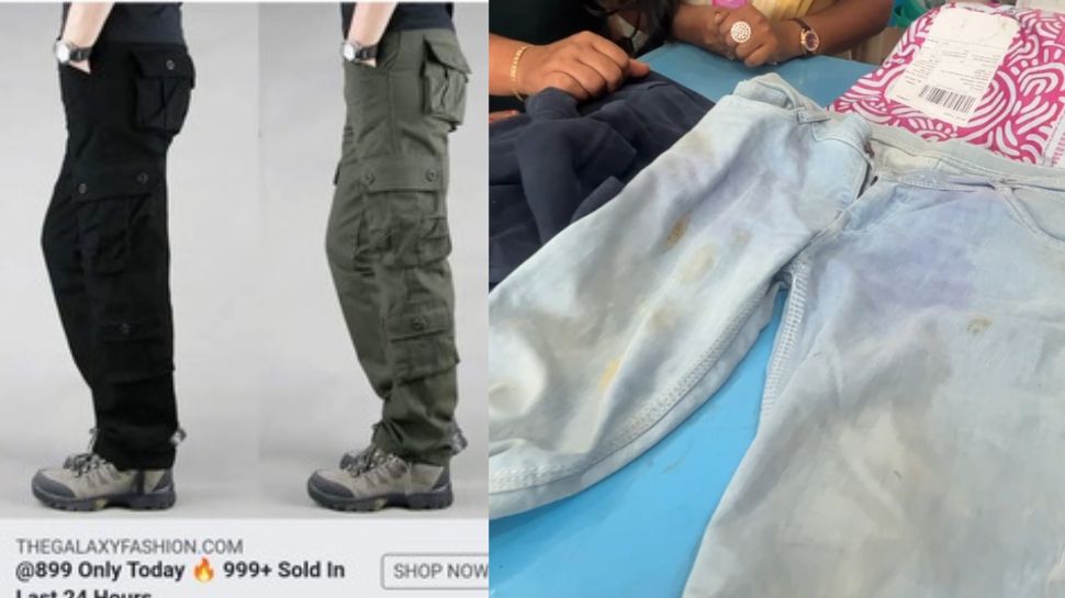 Online Fruad house wife ordered pants from facebook market place and ...