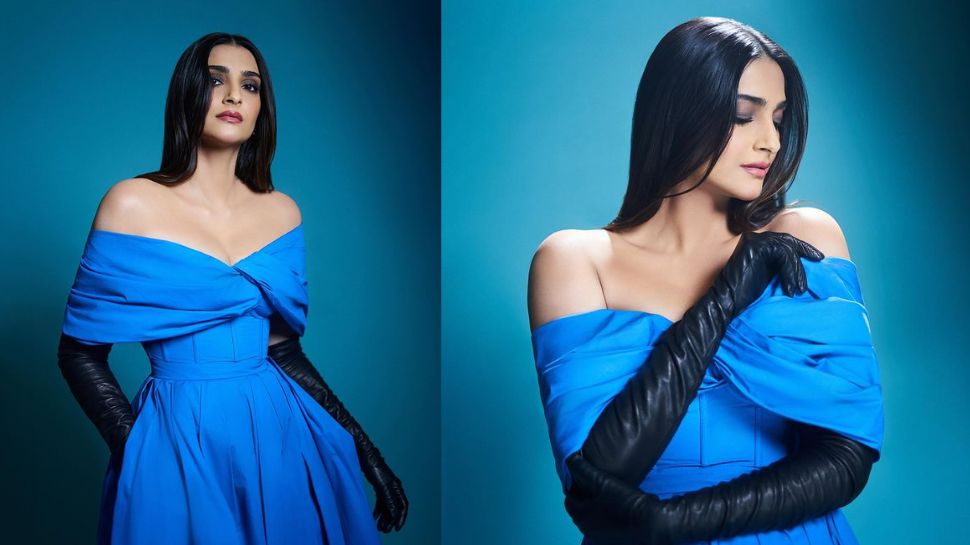 sonam kapoor looks beautiful in blue outfit | Sonam Kapoor: നീല ശലഭമായി ...