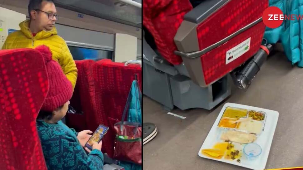 Smelly dirty food delivers in Vande Bharat Train passengers threw ...