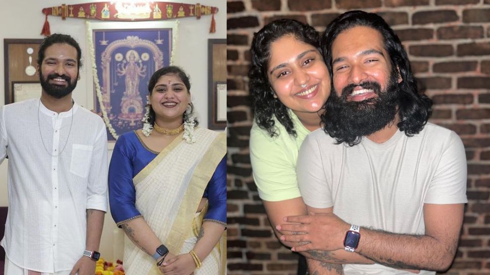 Actor Suresh Gopi's Daughter Bhagya shares her engagement pictures with Sreyas Mohan | നിശ്ചയം ...