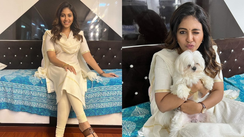 Anjaly|Anjali new photos getting viral|തന്റെ നായക്കുട്ടിക്കൊപ്പം അഞ്ജലി ...