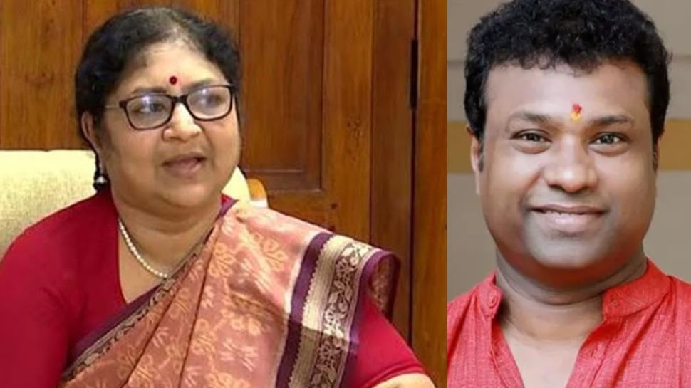 minister r bindu support RLV Ramakrishnan on kalamandalam sathyabhamas ...