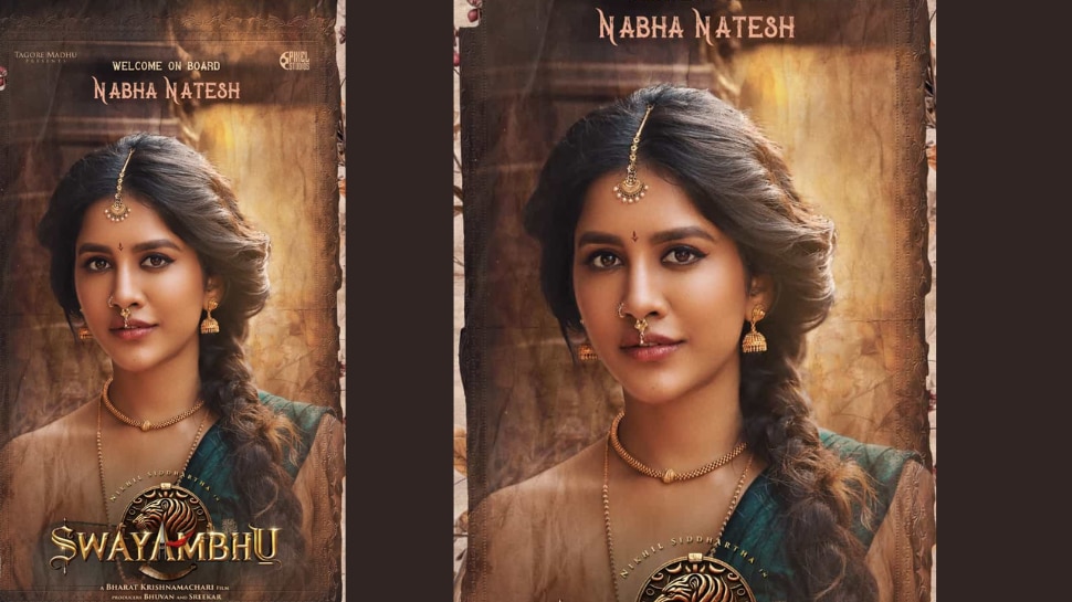 Swayambhoo|Swayambhoo movie nabha nadeshan poster out|നിഖിൽ സിദ്ധാർത്ഥ ...