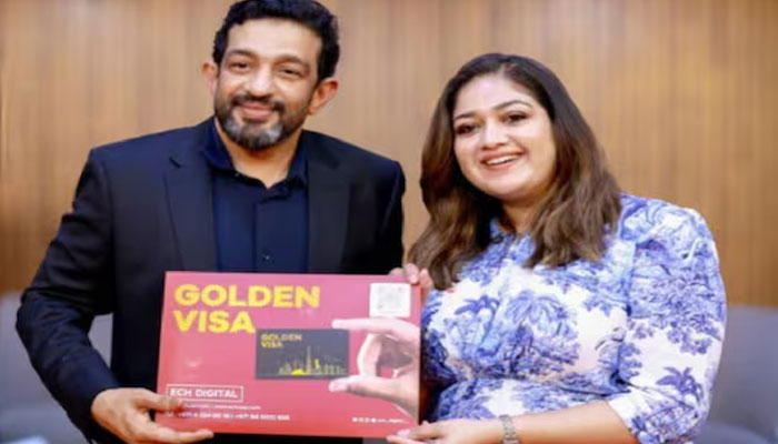 Actress Meghna Raj gets UAE golden visa l നടി മേഘ്‌ന രാജിന് യുഎഇ ഗോൾഡ ...