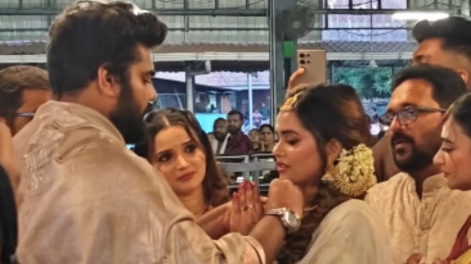 Robin Radhakrishnan-Arati Podi Wedding: Robin Radhakrishnan Arati Podi tied knot at Guruvayur ...