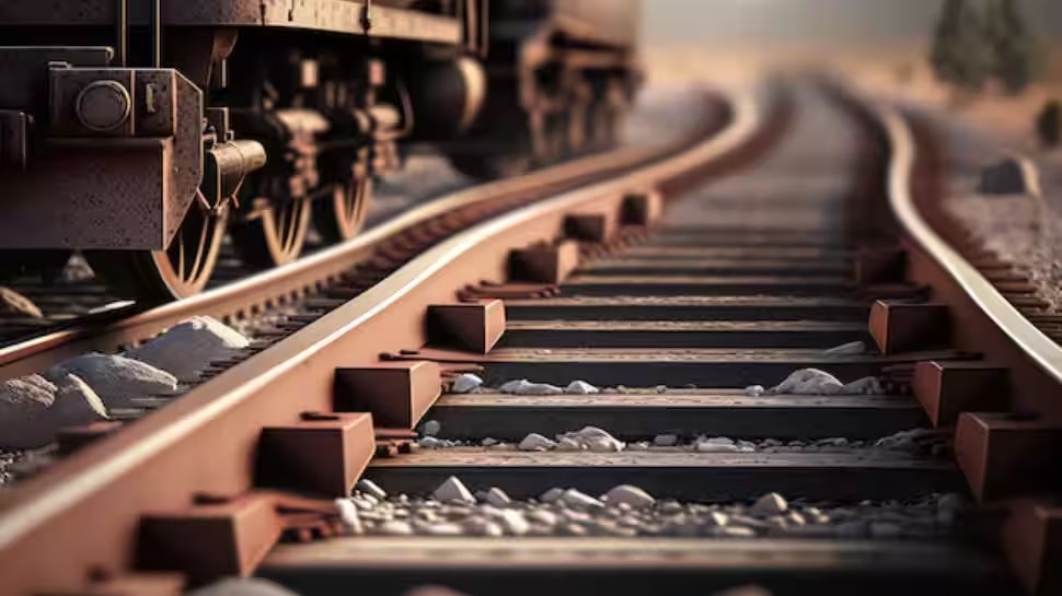 telephone post across the railway track in kollam kundara train ...