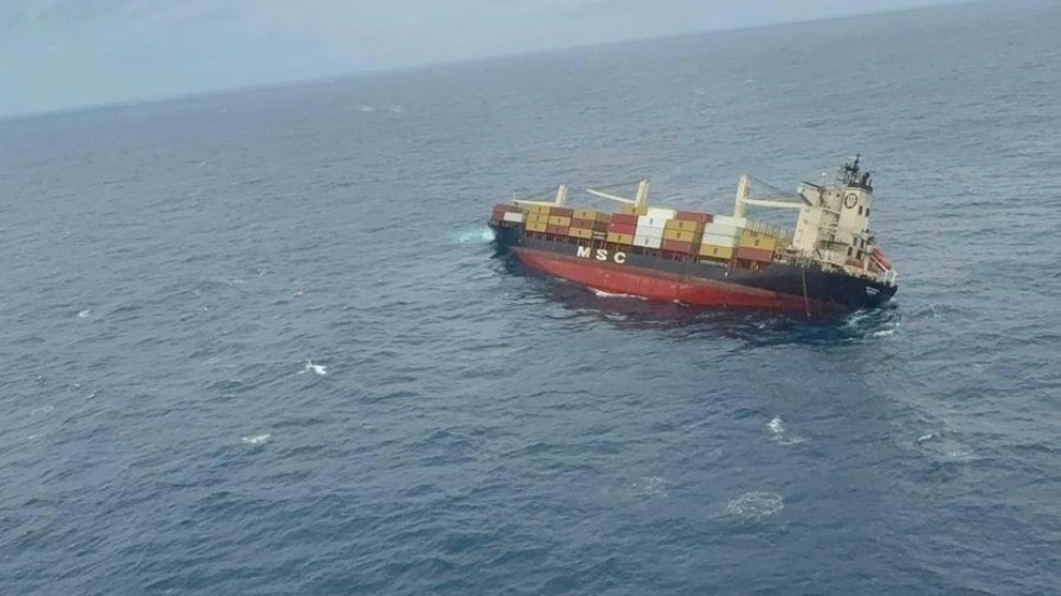 MSC ELSA Container Ship Accident What Is Marine Gas Oil Spread In Sea High Alert Issued In ...