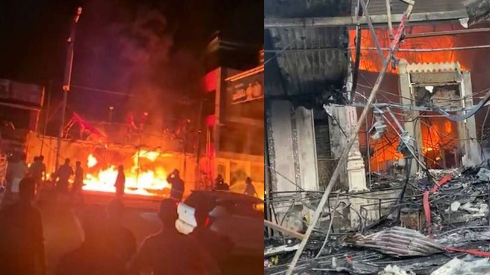 Massive fire engulfs at Kottakkal business establishment in Malappuram ...